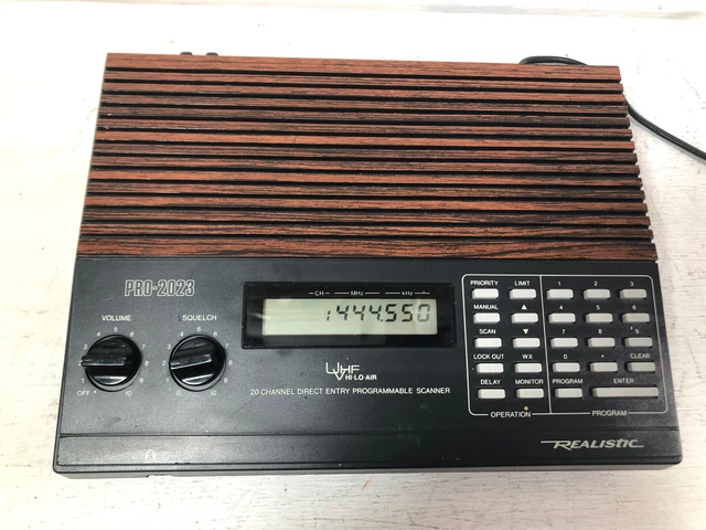 REALISTIC PRO-2023 20 Channel Direct Entry Programmable Scanner Tested ...