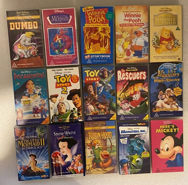 DISNEY VHS TAPES Bulk Lot of 15 Videos $16.50 - PicClick AU