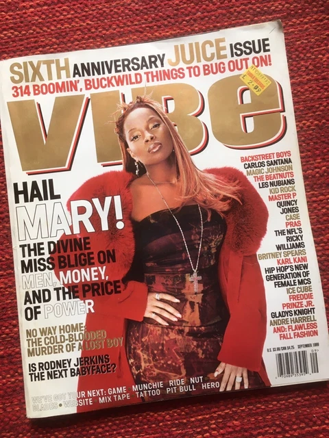 VIBE MAGAZINE SEPTEMBER 99 MARY J. BLIGE *Rare* Vintage URBAN Music ...