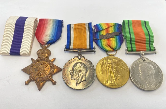 OFFICERS MEDAL GROUP - Awarded Military Cross & Mid - Yorkshire Light ...