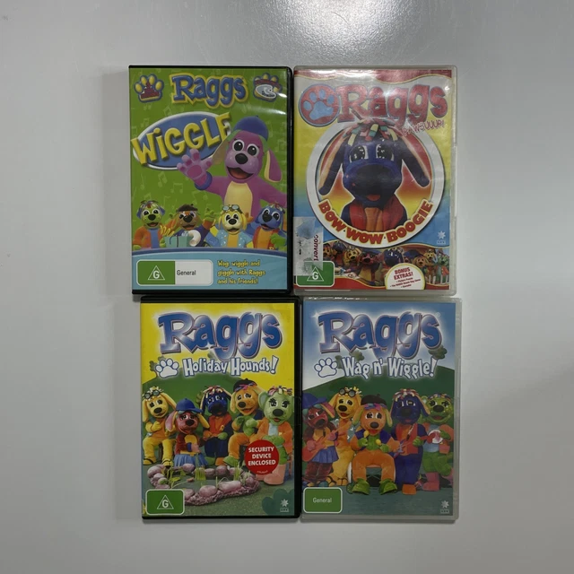 RAGGS DVD BUNDLE Lot x 4 Kids Cartoons Wiggle Bow Wow Boogie Wag N ...