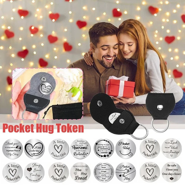 DOUBLE SIDED POCKET Hug Token Keepsake A Love Token Fashion Decision ...