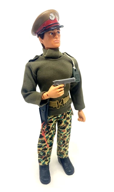 ORIGINAL VINTAGE TALKING Commander Action Man EEBP Eagle Eyes Blue ...