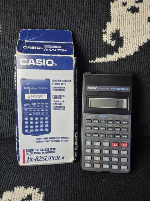CASIO FX-82 SUPER Fraction SCIENTIFIC CALCULATOR BLACK GCSE Tested ...