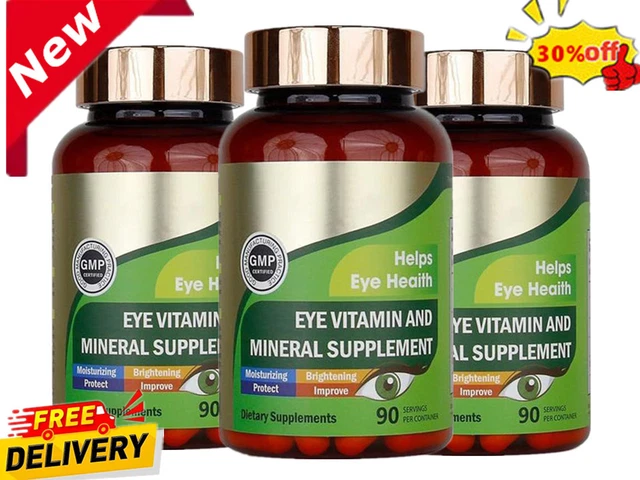 LUTEIN EYE VITAMINS Zeaxanthin to Support Eye Health, 90 Tablets 3 PACK £16.13 - PicClick UK