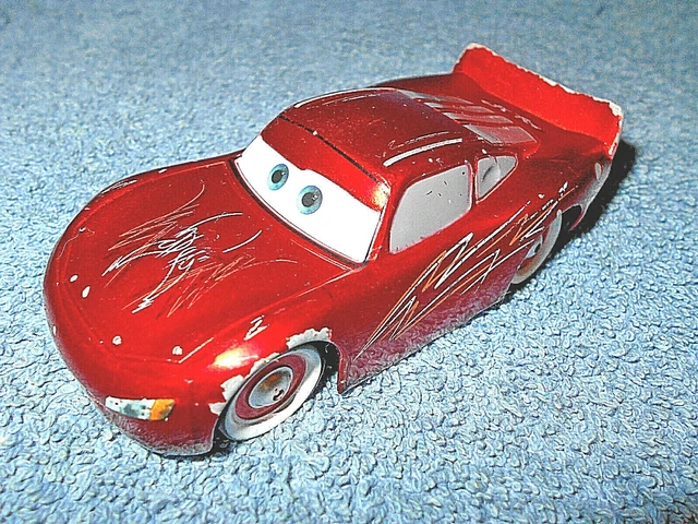 DISNEY PIXAR CARS Lightning Mcqueen 4" Red Metallic Diecast Car - Nice ...