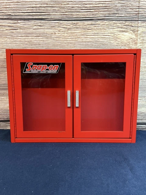 SNAP-ON RED MINIATURE Wall Tool Cabinet With Plexi Glass Doors £128.44 ...