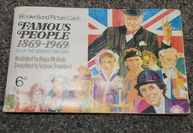 BROOKE BOND PICTURE Cards Famous People full set in album. £0.99 ...