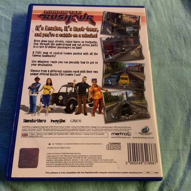 LONDON TAXI RUSHOUR Ps2 PlayStation 2 Complete $12.00 - PicClick AU