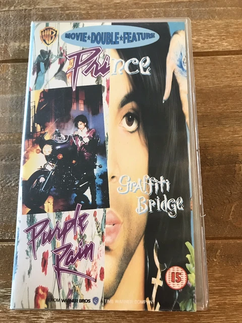 PRINCE PURPLE RAIN & Graffiti Bridge Double Feature VHS Video Symbol ...