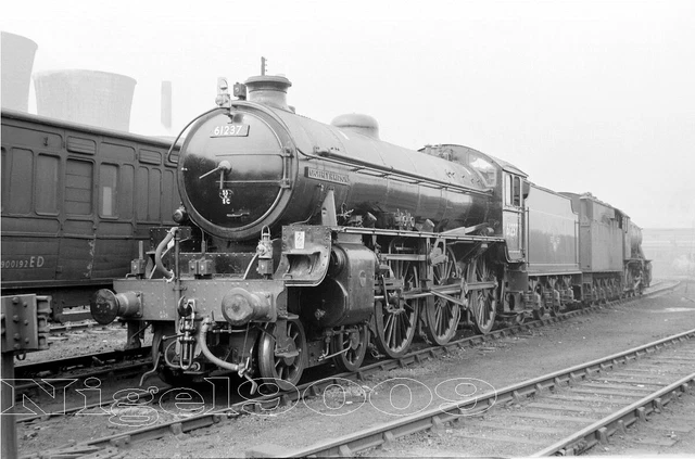 ORIGINAL LARGER 9CM x 6cm B&W Negative of LNER B1 4-6-0 61237 at ...