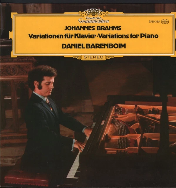 2530335 DANIEL BARENBOIM Johannes Brahms - Variations pour piano ...