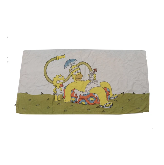VINTAGE THE SIMPSONS Homer Simpson Maggie Pool Terry Cloth Beach Towel ...