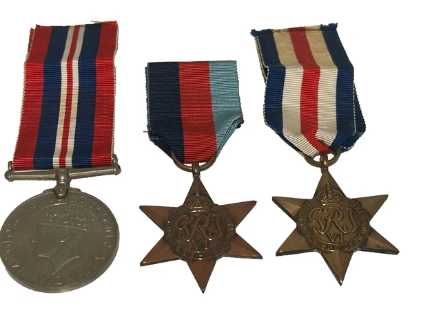 WORLD WAR II Medal Group 1939-45 War Medal 1939-45 Star & France ...