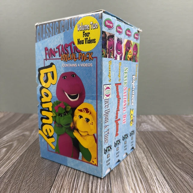 BARNEY CLASSIC COLLECTION Fun-tastic Value Pack VHS 4-Tape Set Show ...