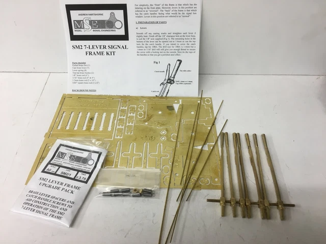MSE MODEL SIGNAL Engineering 7 Lever Signal Frame Kit SM2 Etched and ...