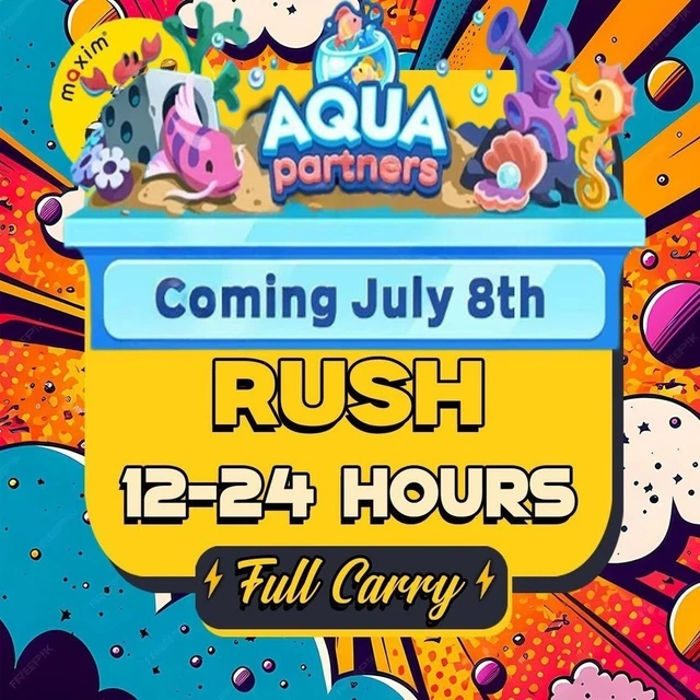 AQUA PARTNERS EVENT_MONOPOLY_GO_🔥 RUSH 🔥 Full 80k Carry 1-24 Hours $5.48 - PicClick CA