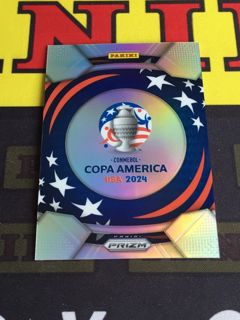 2024 PANINI PRIZM Conmebol Copa America USA 2024 Logo Badge Silver SSSP ...