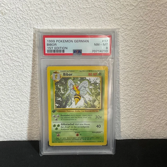 VINTAGE 1999 1ST Edition Beedrill/Bibor #17/102 German Pokemon Base Set ...