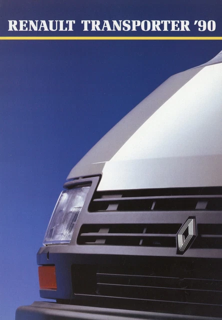 RENAULT TRANSPORTER PROSPEKT 1990 D brochure prospectus Rapid Trafic ...