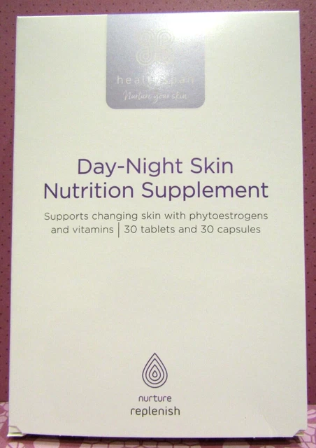 HEALTHSPAN REPLENISH DAY-NIGHT Skin Nutrition Supplement. £14.99 ...