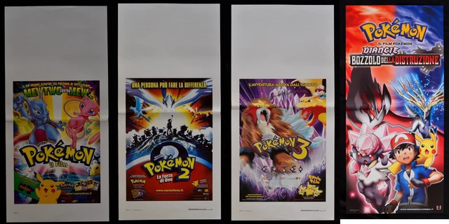 LOT AFFICHES POKEMON Poketto Monsutā Myūtsū Gyakushū Pikachu Kunihiko ...