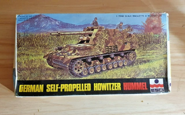 ESCI 8013 GERMAN Self Propelled Howitzer HUMMEL Sd.Kfz 165 1/72 Model ...