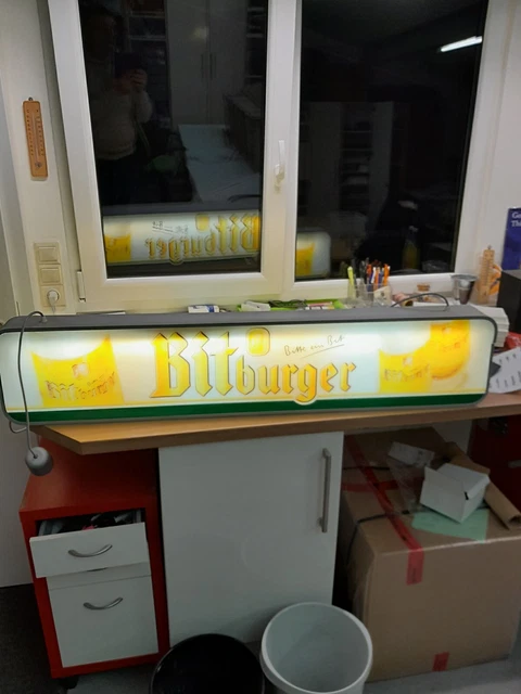 BITBURGER THEKEN LAMPE Brauerei Thekenbeleuchtung Leuchtreklame EUR 180 ...