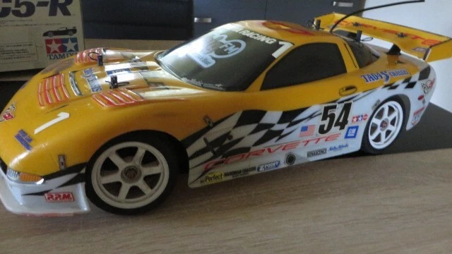RC CAR 1/10 tamiya TA04-S Corvette C5-R Fahrfertig mit Steuerung und ...