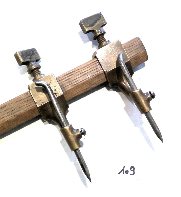 RARE MAGNIFIQUE ANCIEN COMPAS A VERGE LAITON 56 cm 386 gr LOT109 EUR 50 ...