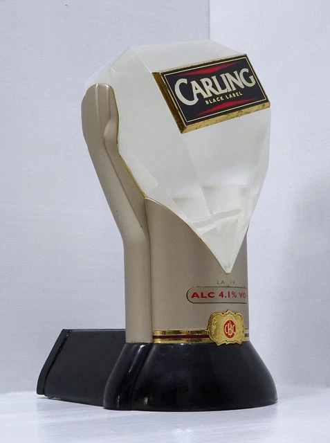 CARLING BLACK LABEL Beer Lager Font Pump LED Header Light Home Bar Pub ...