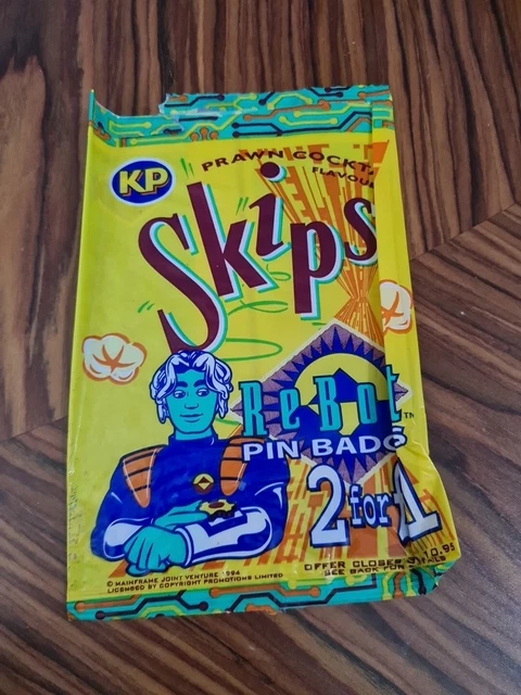 VINTAGE CRISP PACKET KP Skips Prawn Cocktail 1995 Retro Nineties 90s ...
