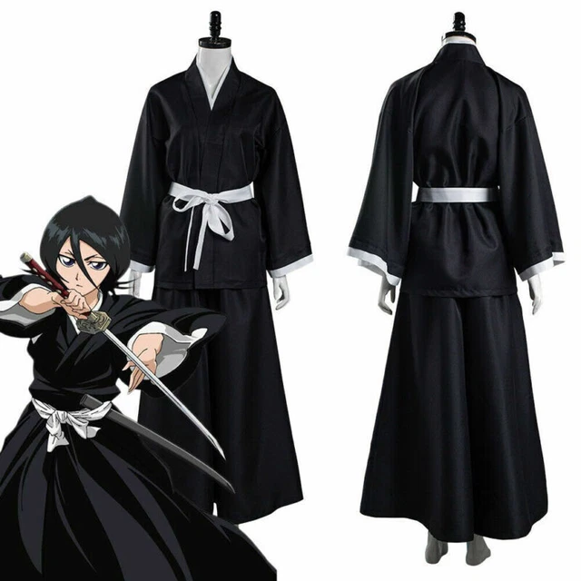 ANIME BLEACH KUCHIKI Rukia Cosplay Costume Full Set Suit Halloween ...