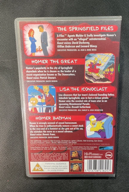 THE DARK SECRETS Of The Simpsons VHS Video Cassette Tape Rare Retro £15 ...