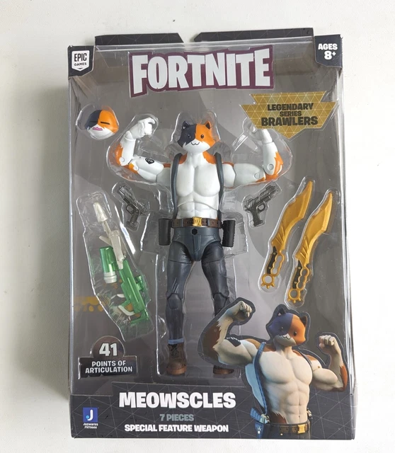 FORTNITE LEGENDARY SERIES Brawlers MEOWSCLES Video Game Action Figure ...
