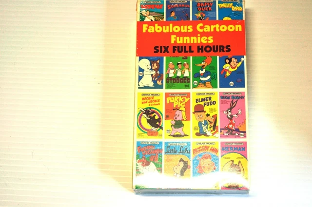 FABULOUS CARTOON FUNNIES 50 Animated Cartoons Six Full Hours VHS New ...