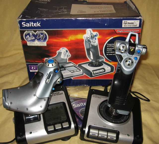 LOGITECH G SAITEK X52 HOTAS Flight Control System Joysticks EUR 75,00 ...