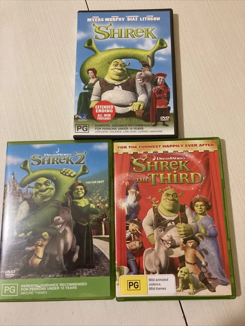 CLASSIC SHREK 1 DVDs Shrek 2 and Shrek 3. Hours Of Shrek Fun $14.95 ...