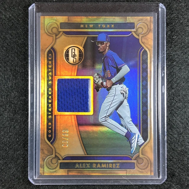 2023 CHRONICLES MLB ALEX RAMIREZ Gold Standard Swatches Relic Gold 8/99 ...