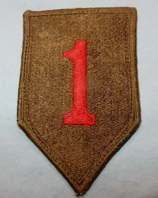 WW2 1ST FIRST INFANTRY US MILITARY ORIGINAL PATCH BADGE WORLD WAR II ...