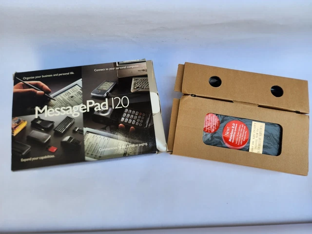 APPLE NEWTON MESSAGEPAD 120 Original Box with Manuals, Cables, Floppies ...