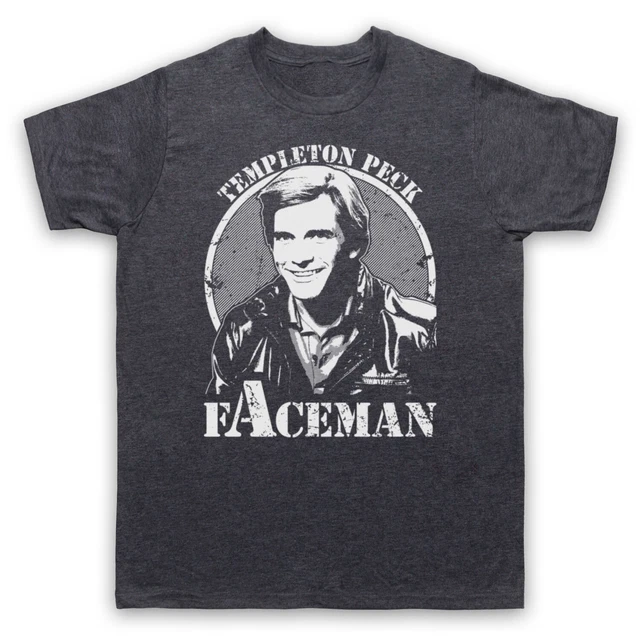 THE A TEAM Templeton Peck Faceman Action Tv Unofficial Mens & Womens T ...