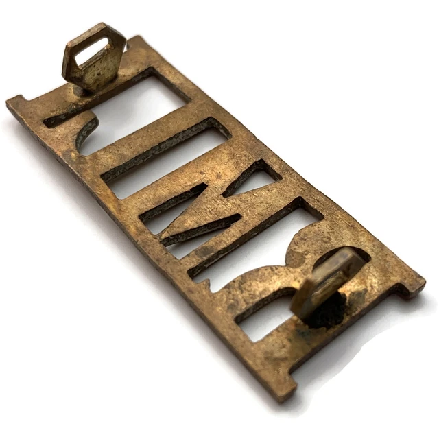 ORIGINAL ROYAL MARINE Light Infantry RMLI Regiment Shoulder Title Badge ...