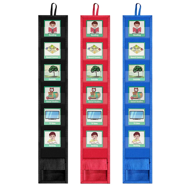 VISUAL TIMETABLE FOR Kids Visual Schedule Routine Planner For Children ...