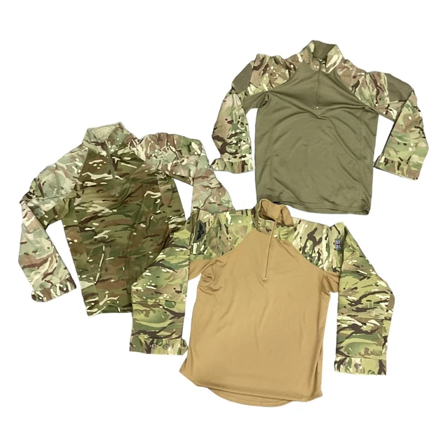 GENUINE BRITISH ARMY UBACS Combat Shirt Tactical Warm Weather MTP ...