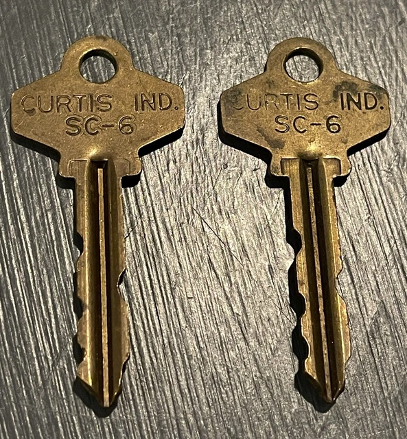 VINTAGE CURTIS INDUSTRIES SC-6 Old Keys Pre Cut £7.33 - PicClick UK