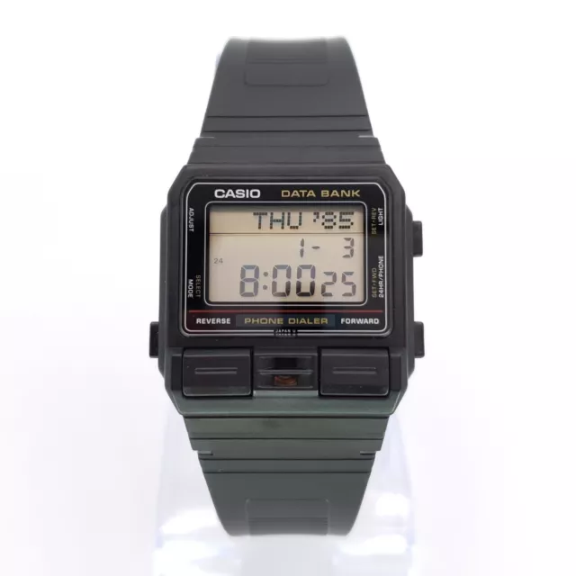 NOS CASIO DBA-80 PHONE Dialer Data Bank Vintage Digital Watch Japan ...
