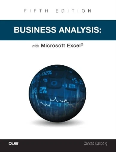 CONRAD CARLBERG BUSINESS Analysis with Microsoft Excel (Poche) EUR 51 ...