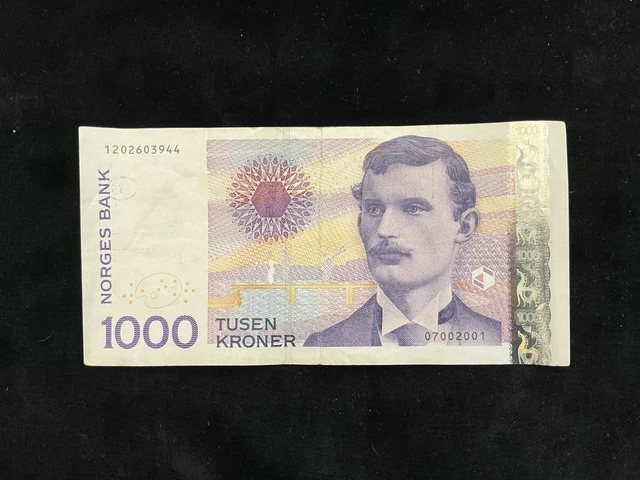 NORGES BANK 1000 Tusen Kroner Bank Note £56.06 - PicClick UK