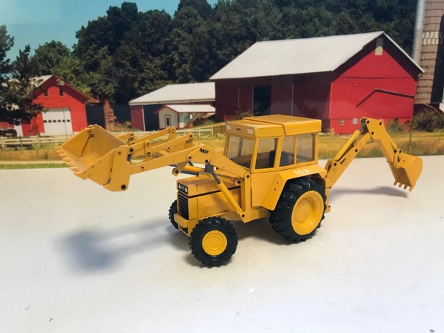 CONRAD.1:32.35.VINTAGE.MASSEY FERGUSON 50B.EXCAVATOR.DIGGER,FRONT ...